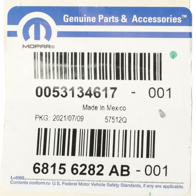 HVAC Heater Hose Mopar 68156282AB for sale online | eBay