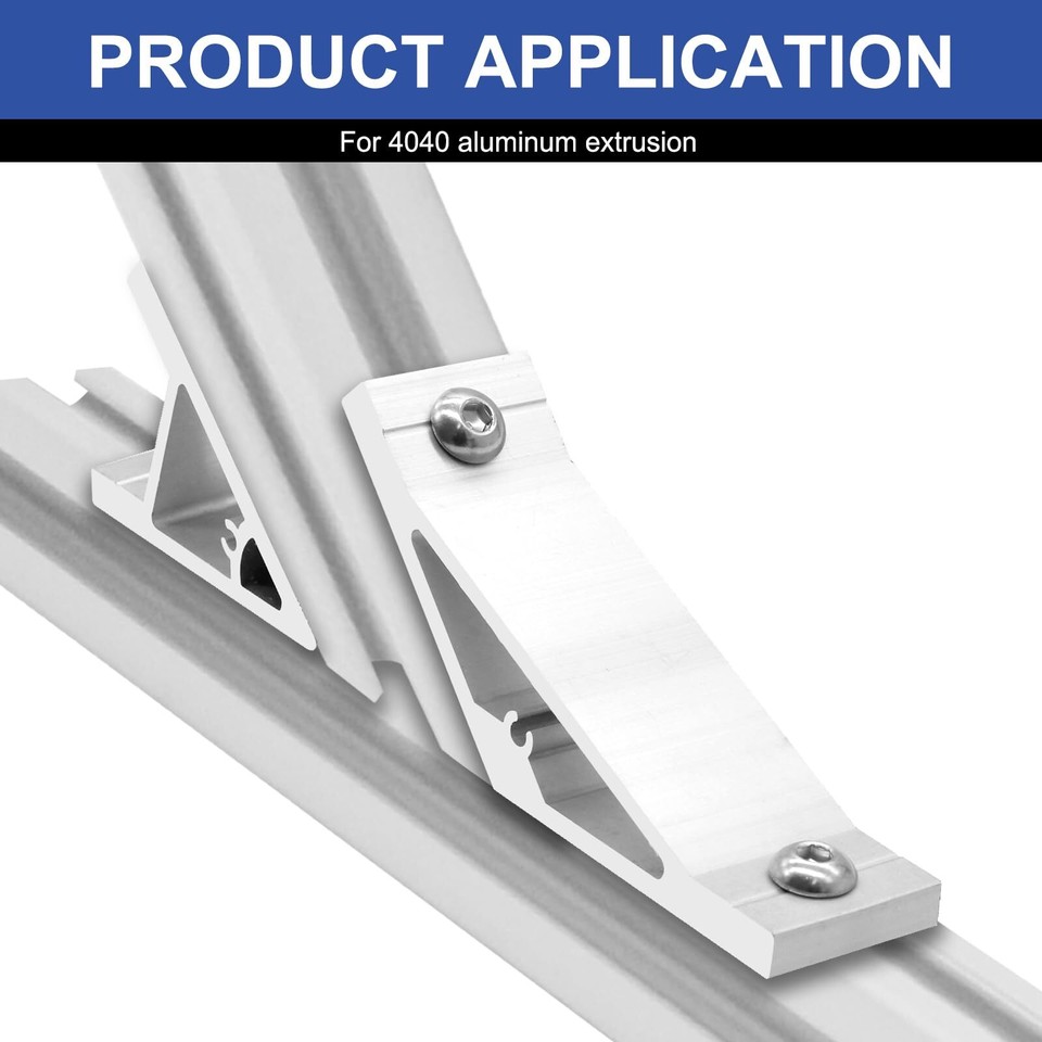 8pcs 4040 Aluminum Extrusion T Slot Angle Joint Bracket 45° & 135 ...