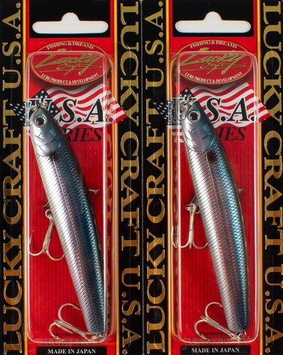 (LOT OF 2) LUCKY CRAFT WANDER 95 3/4OZ WD95-736 METALLIC AJI E1353 | eBay