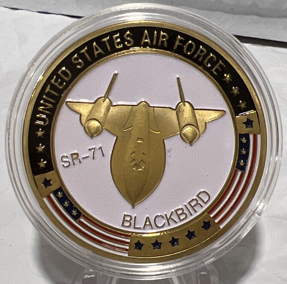 * UNITED STATES SR71 Air Force Blackbird Chall Coin New In An Airtight ...