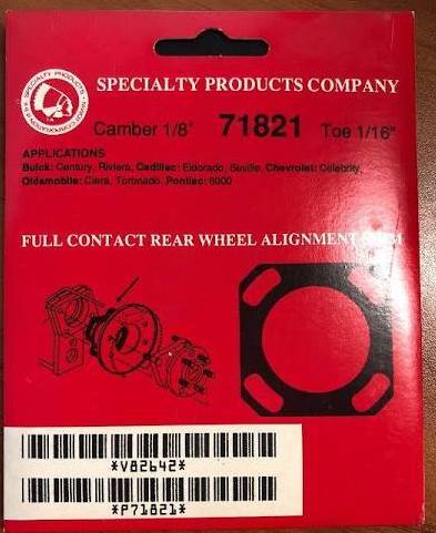 Specialty Products 71826 Rear Camber .75 3/4 Tow .75 degree Alignment ...