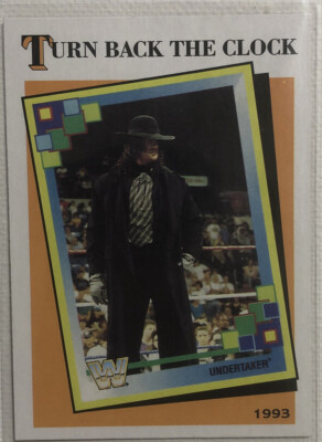 2015 Topps Heritage WWE Wrestling Undertaker Turn Back The Clock Card ...