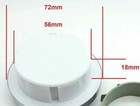 Caravan Motorhome Quartz Clock 72mm Round Silver Chrome Bezel with ...