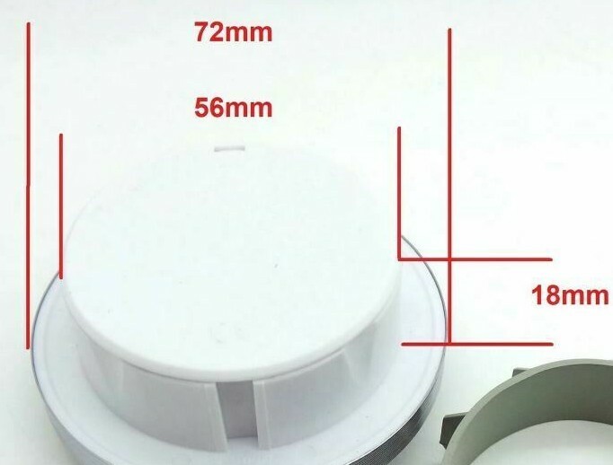 Caravan Motorhome Quartz Clock 72mm Round Silver Chrome Bezel with ...