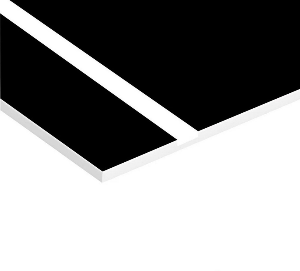 Two Tone Laserable Acrylic Sheet Matte Plastic 1/16" Sign Material ...