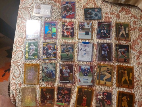 Mixed Autographed Game Used Numbered Football Baseball Basketball Card ...