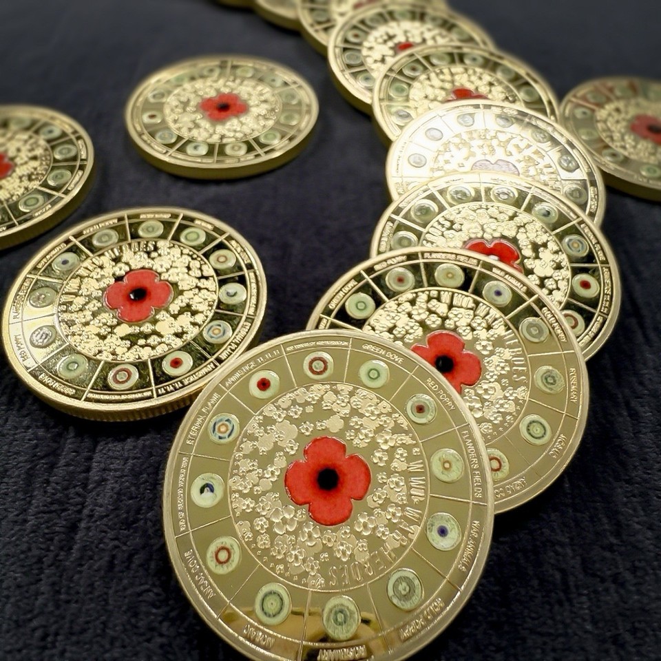 WWI Poppy War Heroes Red Poppy Collectible Medallion – Not Legal Tender ...