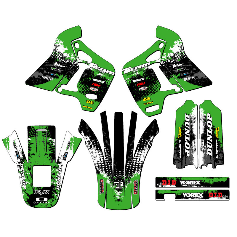 1991-1994 KAWASAKI KDX 200 KDX200 GRAPHICS KIT DECALS STICKERS DECO ...