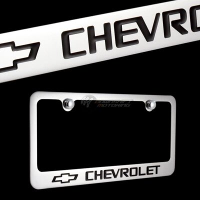 Chevrolet Chrome Plated Brass License Plate Frame Officially Licensed ...