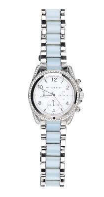 MICHAEL KORS Womens MK6137 'Blair' Chrono Chambray Acetate 39mm Watch ...