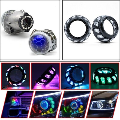 3.0 Inch Hella 3R G5 Bi Xenon Projector Lens Honeycomb RGB turbo led ...