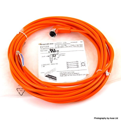 4 Core Cable with connector EVT004 IFM AC/DC 4 Pin Connector EVT-004 | eBay