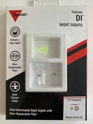 Trijicon DI Night Sights AC50011 - Replacement Kit - Green Fiber, Black ...