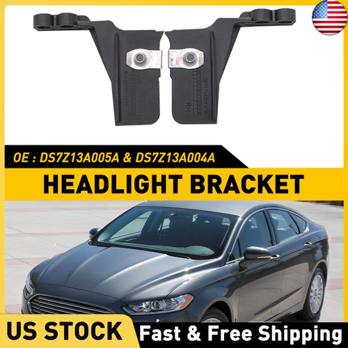 Right Left Headlight Mount Bracket For 13-16 Ford Fusion Lincoln MKZ ...