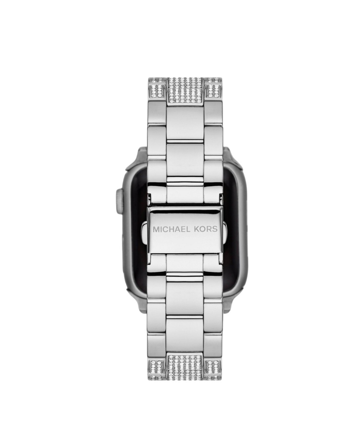 NEW Michael Kors Unisex Silver-Tone Stainless Steel Apple Watch Band ...