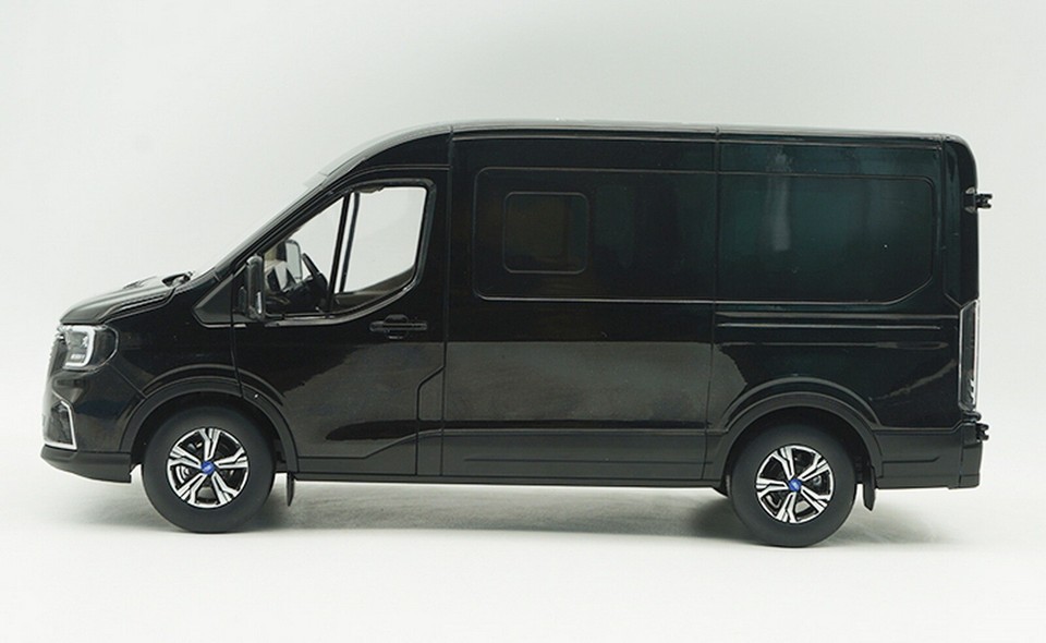 1/18 Scale Ford Transit T8 VAN Black Diecast Car Model Toy Collection ...