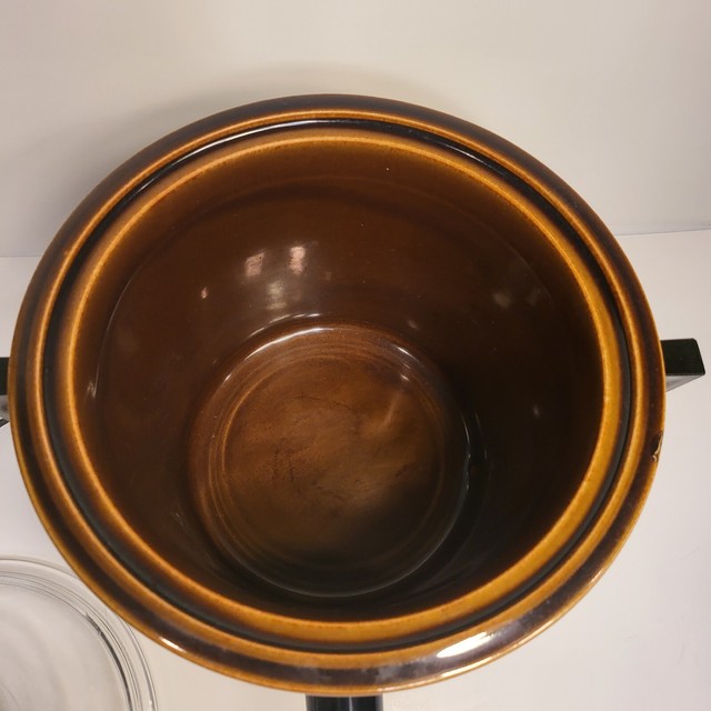 Vintage Rival Crock Pot Slow Cooker Server 3101/2 Avocado Green Glass ...