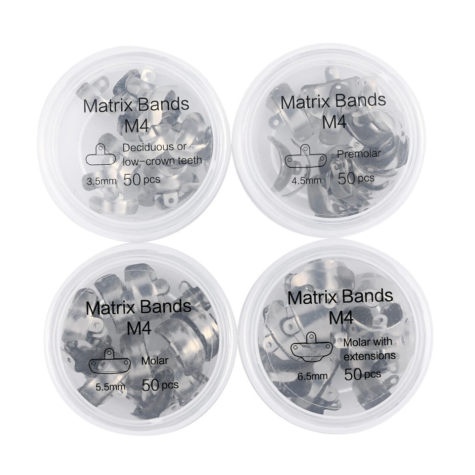50Pcs Dental Matrix Bands Palodent V3 Style Sectional Contoured ...