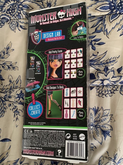 Create a Monster High Design Lab Doll X3729 2012 Nocturnal Cat Glow for ...