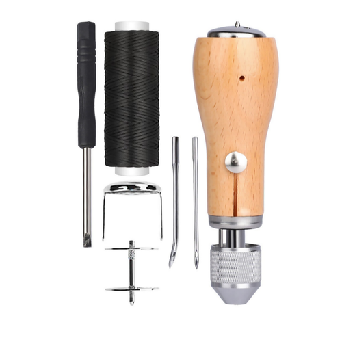 New Sewing Awl Tools Kit Leather Sail & Canvas Repair DIY Handmade ...
