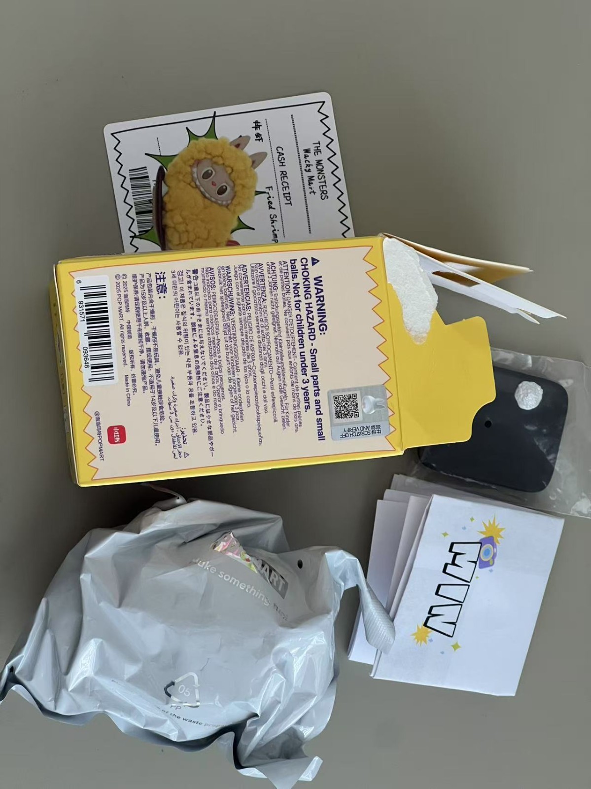 POP MART Authentic Labubu Fried Shrimp Wacky Mart Series Fried Shrimp ...