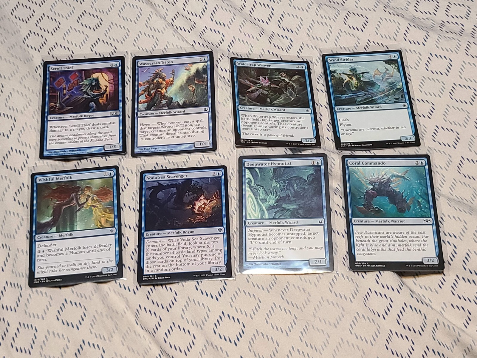 MTG Merfolk x8 Wavecrash Triton/Watertrap Weaver/Deepwater Hypnotist | eBay