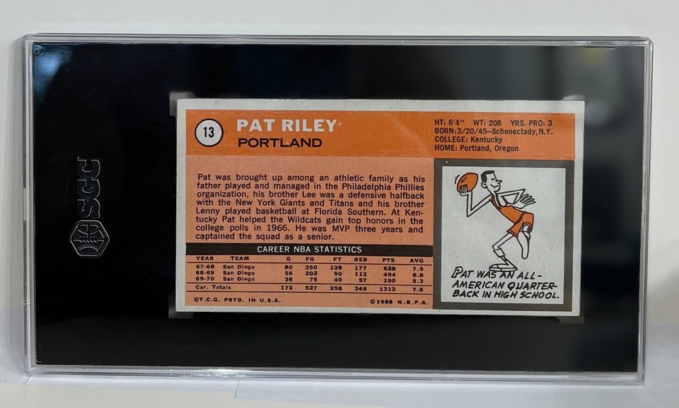 🏀1970-71 Topps 🏆Pat Riley #13 Rookie SGC 3 VG HOF Basketball Card; | eBay