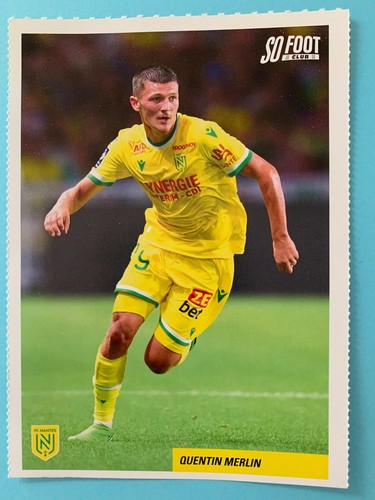 QUENTIN MERLIN FC NANTES FRANCE RARE 2022 FOOTBALL ROOKIE CARD SO FOOT ...