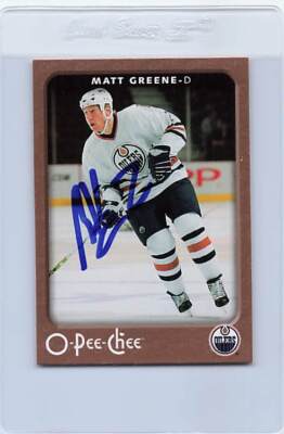 2006/07 OPC #195 Matt Greene Oilers Signed Auto *H5449 | eBay