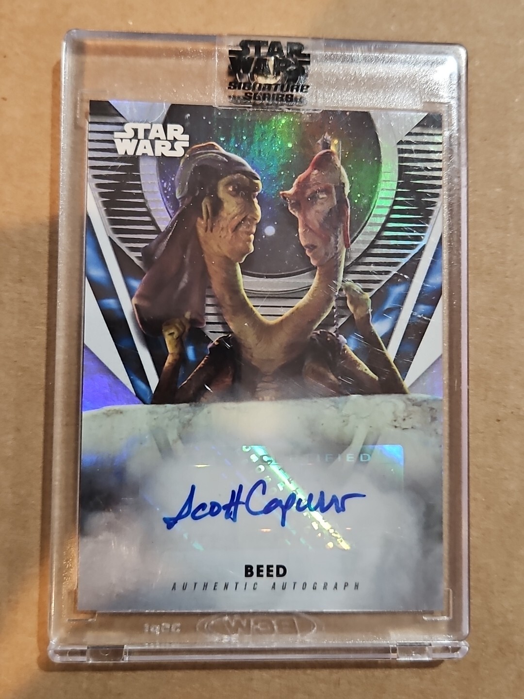 Topps Star Wars Card - Beed W/ Scott Capurro Signature Hard Case A-SC ...