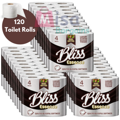 120 Luxury Scented Bliss 2Ply Tissue Shea Butter Toilet Rolls SPECIAL ...