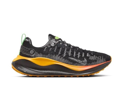Nike ReactX Infinity Run 4 FK Black Bright Crimson Mens Running Shoes ...