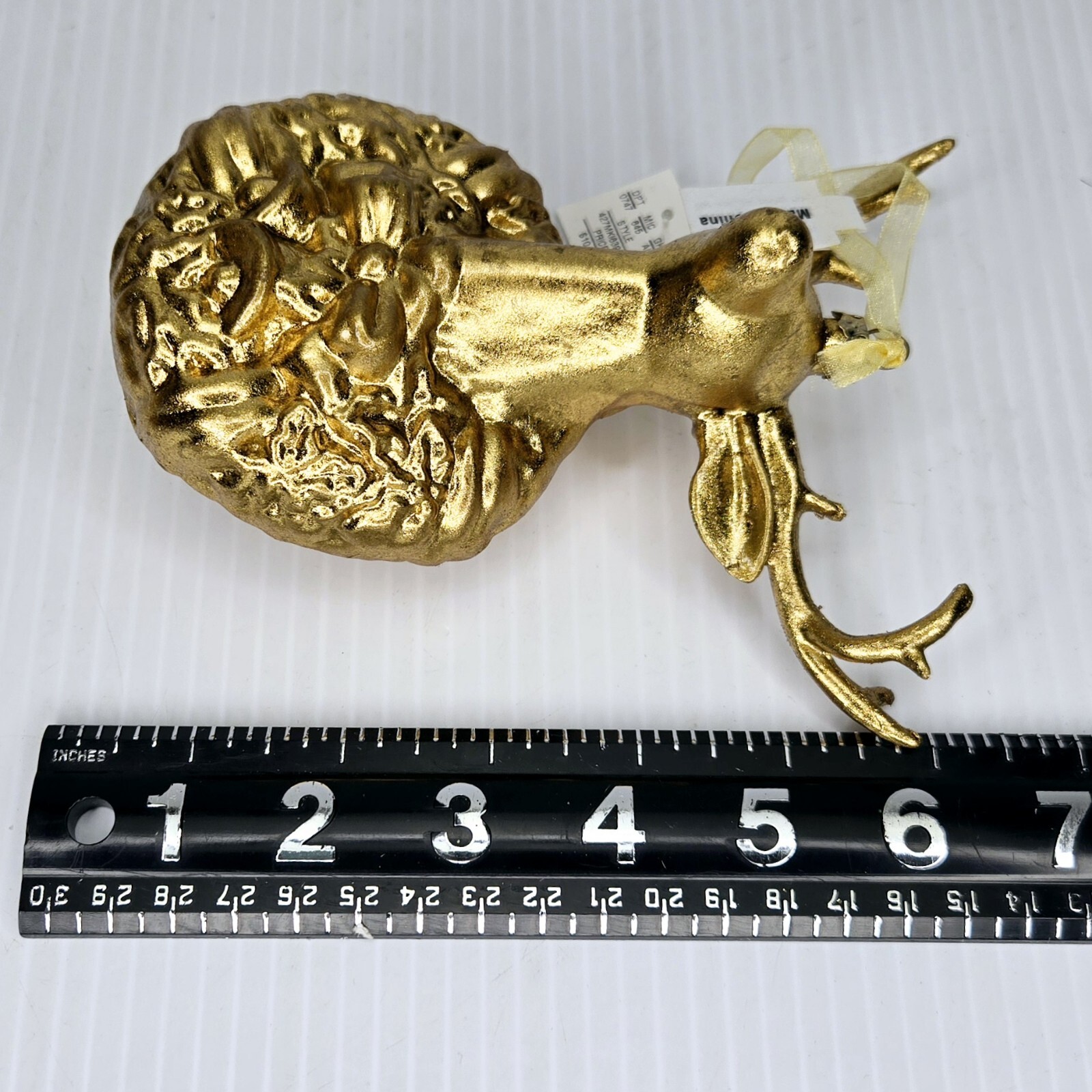 Trimsetter Dillard’s Gold Reindeer Ornaments Set of 2 Wreath Bust ...