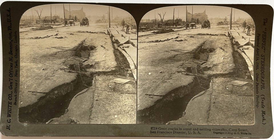 USA Ruins of San Francisco after the 1906 Earthquake Stereo Photo ...