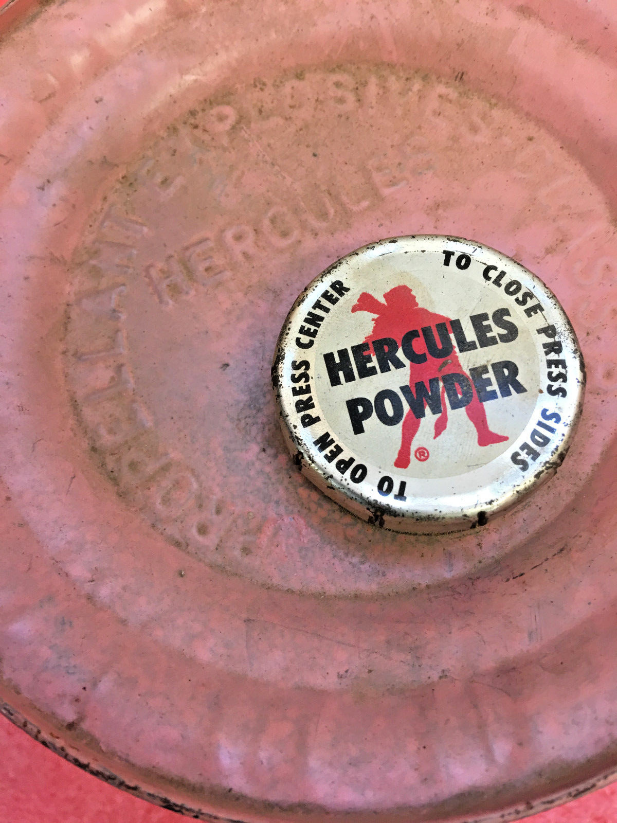 BS8 vintage HERCULES RED DOT SMOKELESS SHOTGUN POWDER METAL pink can | eBay