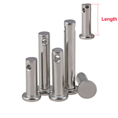 Solid Stainless Steel Clevis Pin Link Hinge Pins Clevis Sailing 3/4/5/6 ...