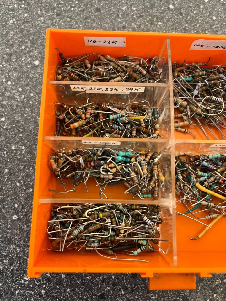 Vintage Resistor Lot - Assorted High-Value Resistors 10K to 1M Ohm in ...