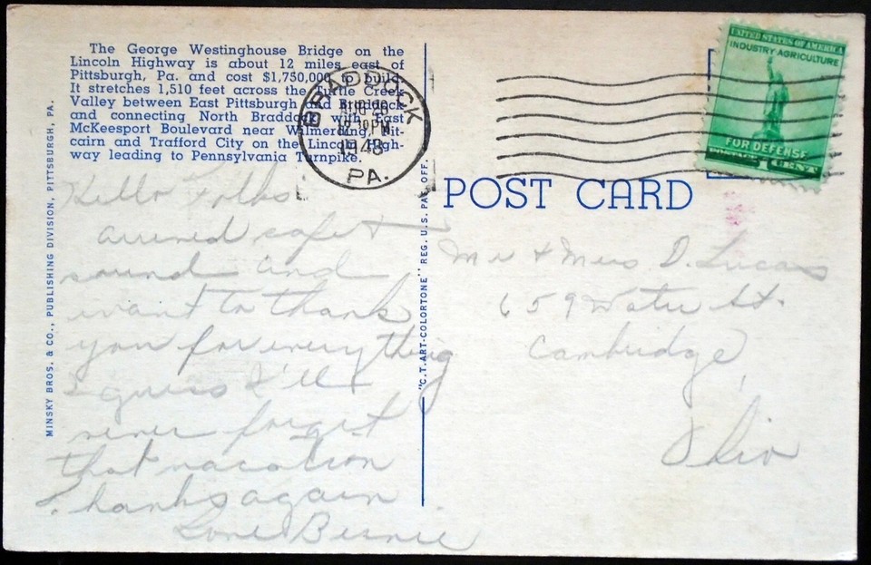 Bird’s-eye View, George Westinghouse Memorial Bridge Factories, E ...