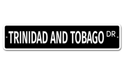 7684 SS Trinidad And Tobago 4" x 18" Novelty Street Sign Aluminum | eBay