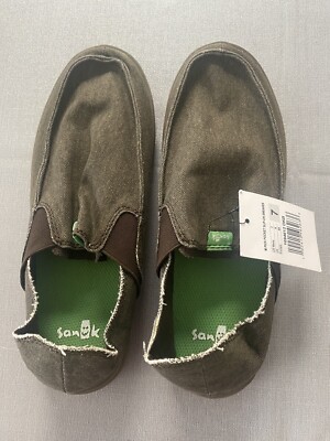 Sanuk Pick Pocket Brown Slip On Casual Shoes Canvas Loafers 1094612 ...