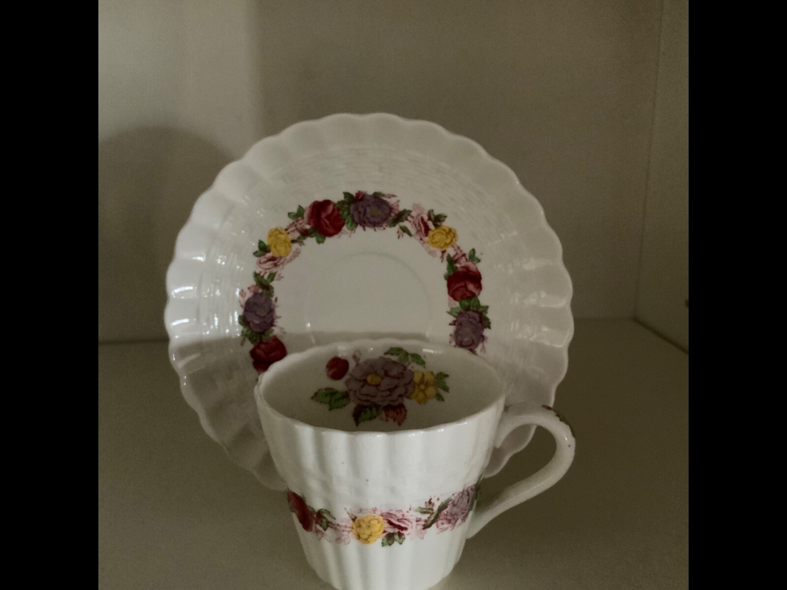 Spode China Rose Briar Demitasse Cup and Saucer Set Vintage Copeland | eBay