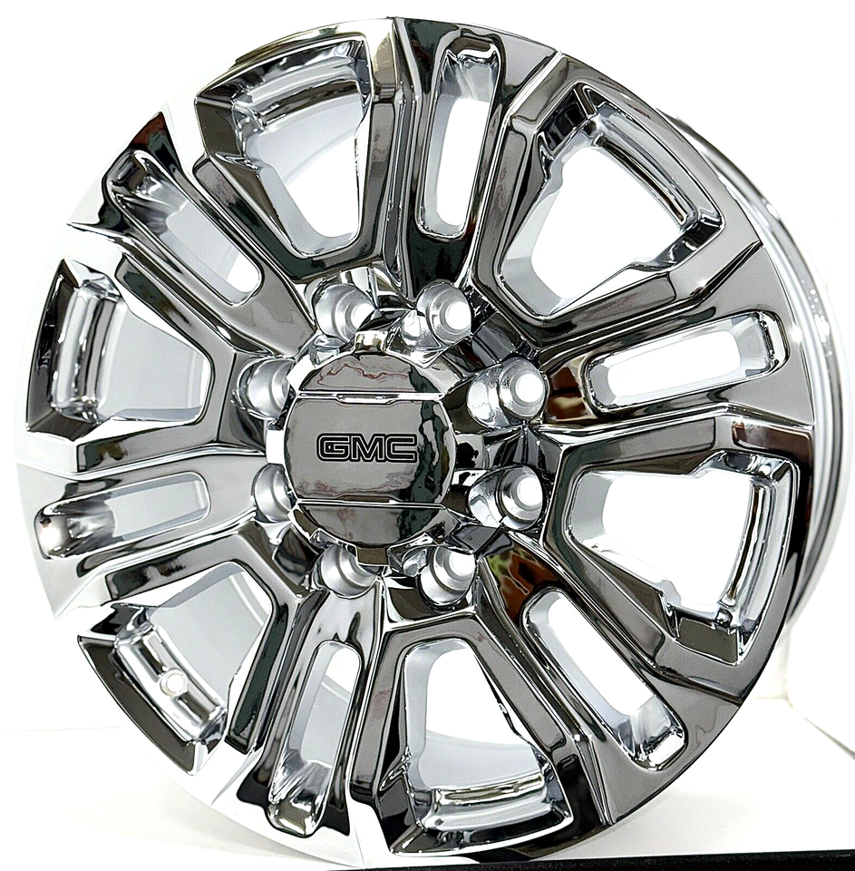 20” Chrome 5957 OE 96455 Replica Wheels fits GMC Sierra 2500 3500 ...
