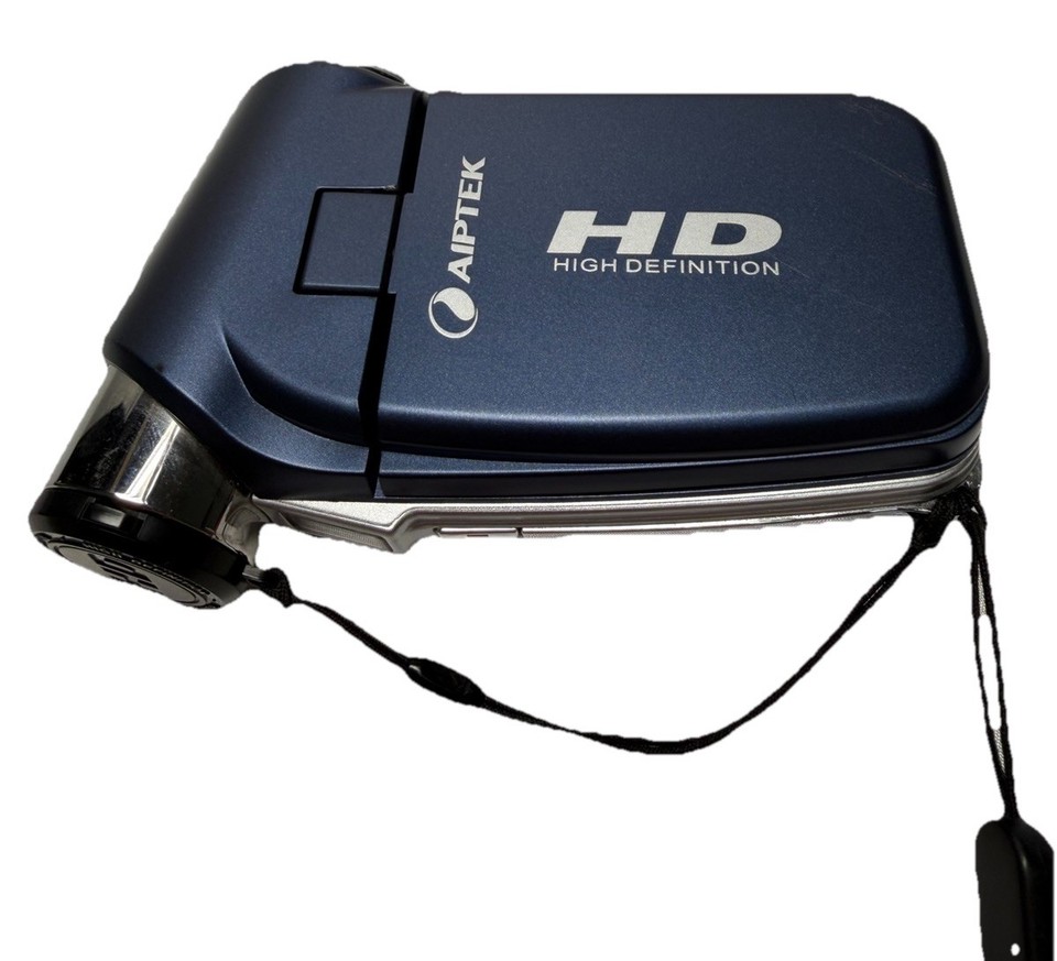Aiptek Handheld HD Camcorder V5V 8 MP Blue Voice Recorder homemade ...