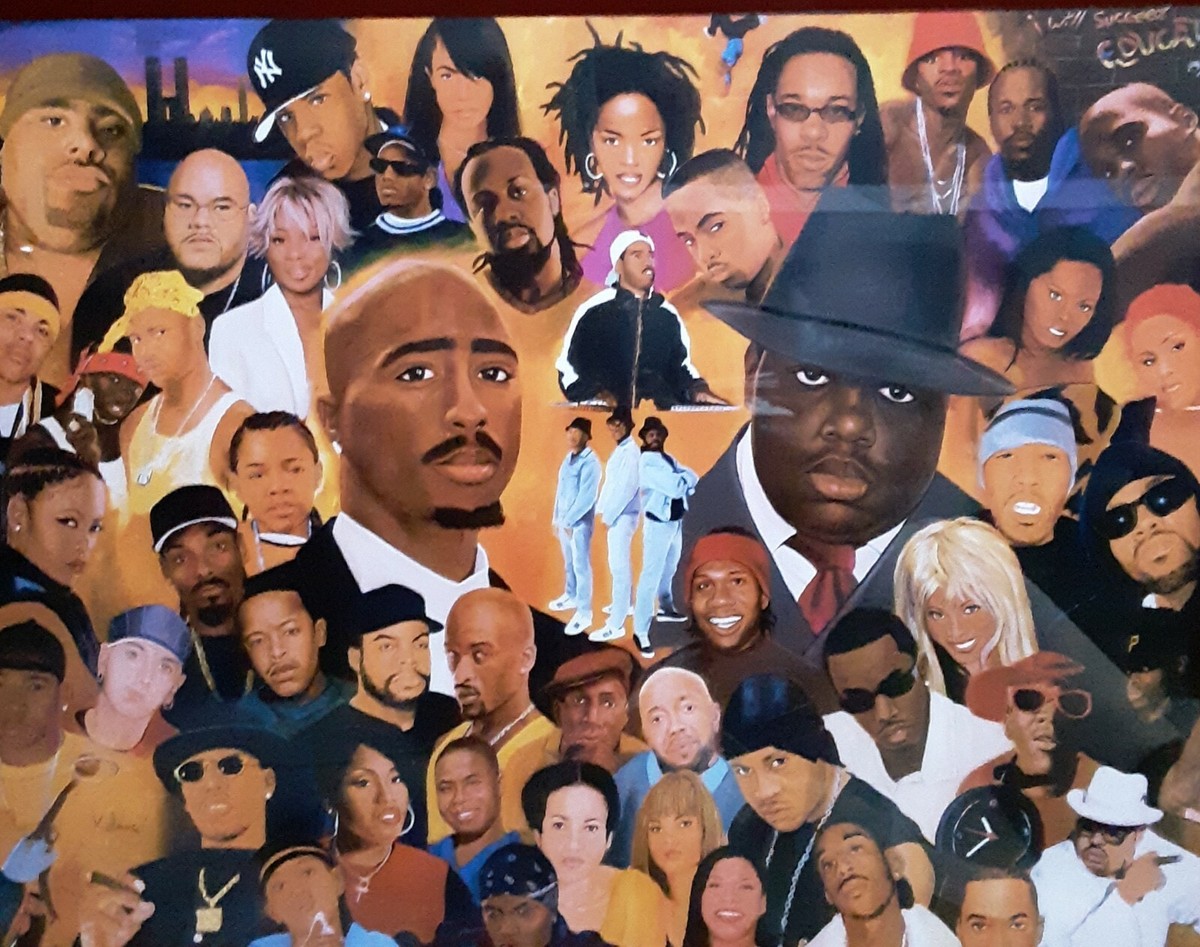 Hip Hop Legends Collage