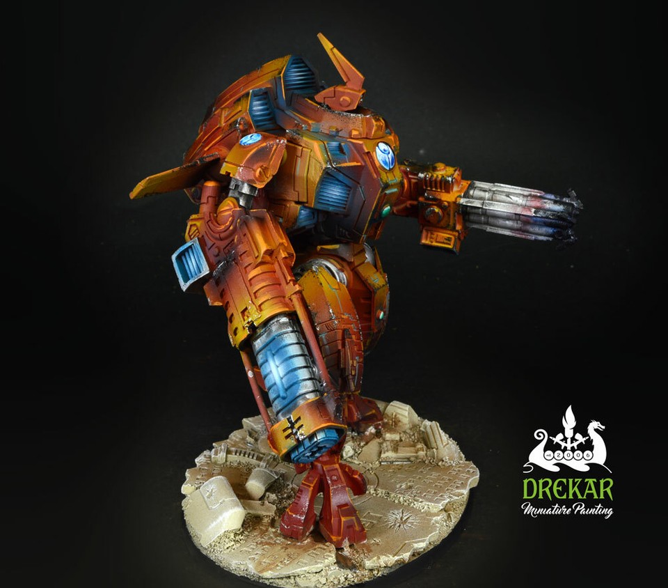 XV109 Y'Vahra Battlesuit TAU warhammer 40K ** COMMISSION ** painting | eBay