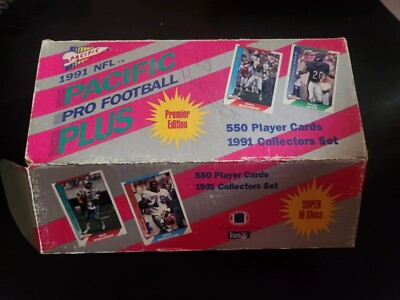 1991 NFL Pacific Pro Football Plus Set With Error Cards. Set With 550 ...