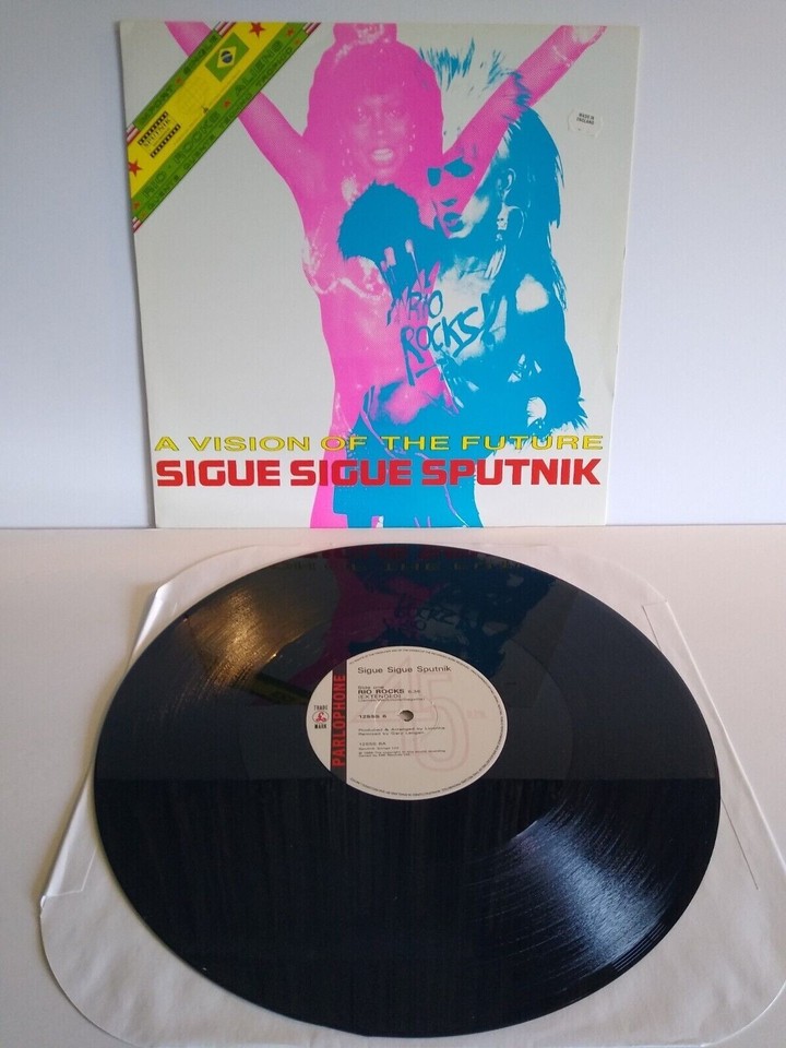 Sigue Sigue Sputnik Rio Rocks 12" Vinyl Record UK Shock Rock Synth-Pop ...