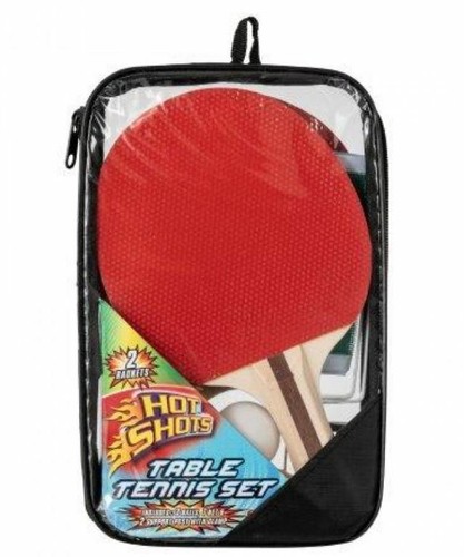 2 Player Table Tennis Set 2 Bats 3 Balls Net Clamps & Poles Outdoor ...