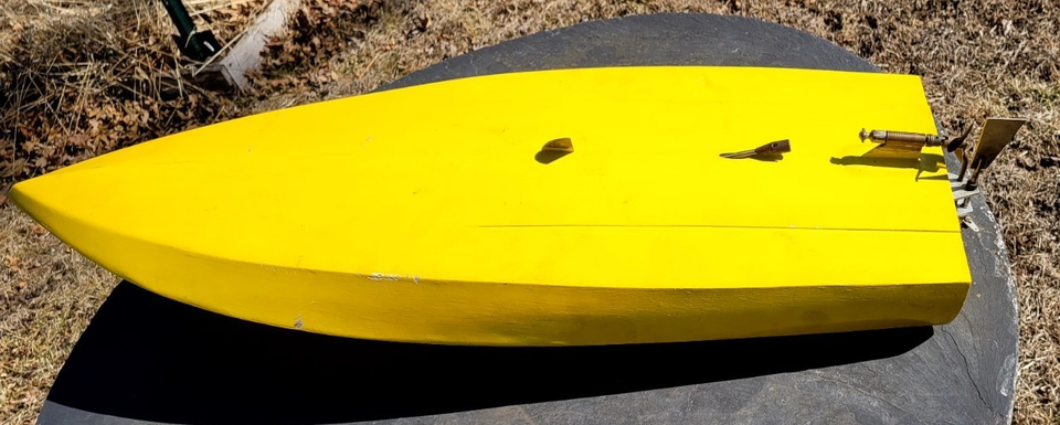 Vintage Gas Powered Tether Boat Hull 33 in X 12 in | eBay