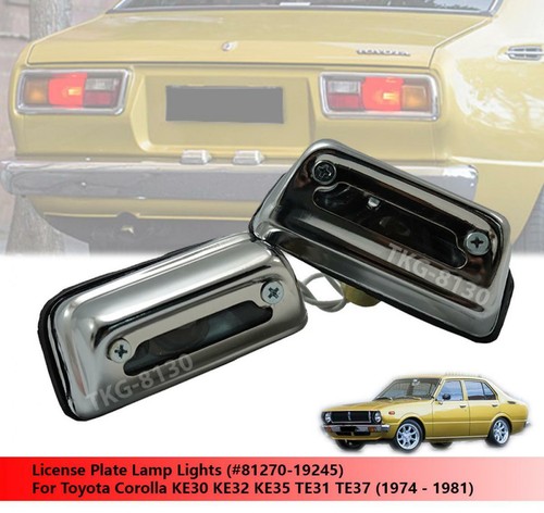 License Plate Lamp Light For Toyota Corolla KE30 KE32 KE35 TE31 TE37 | eBay